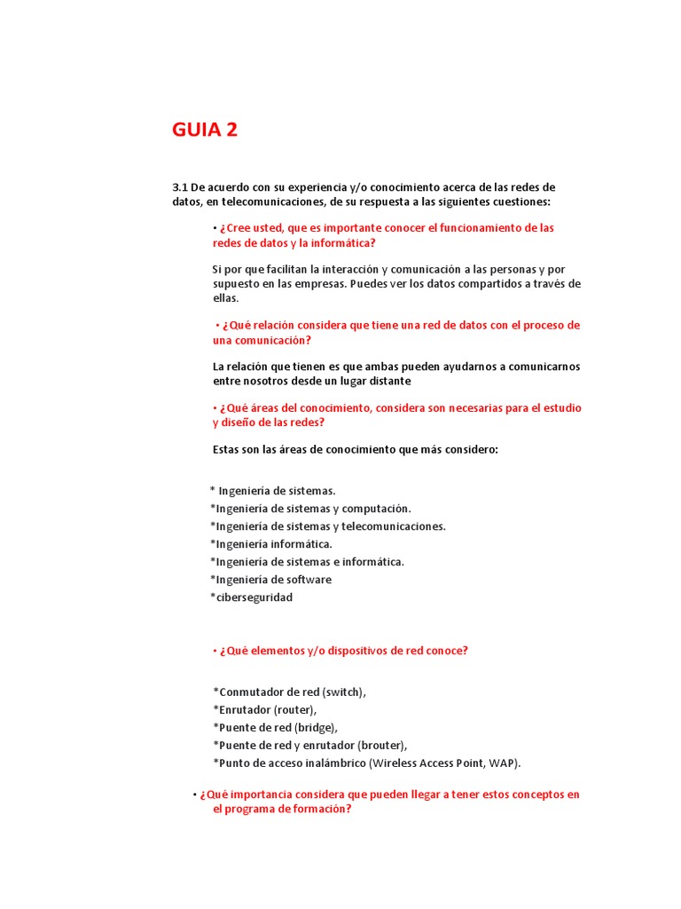 Guia 2 | PDF