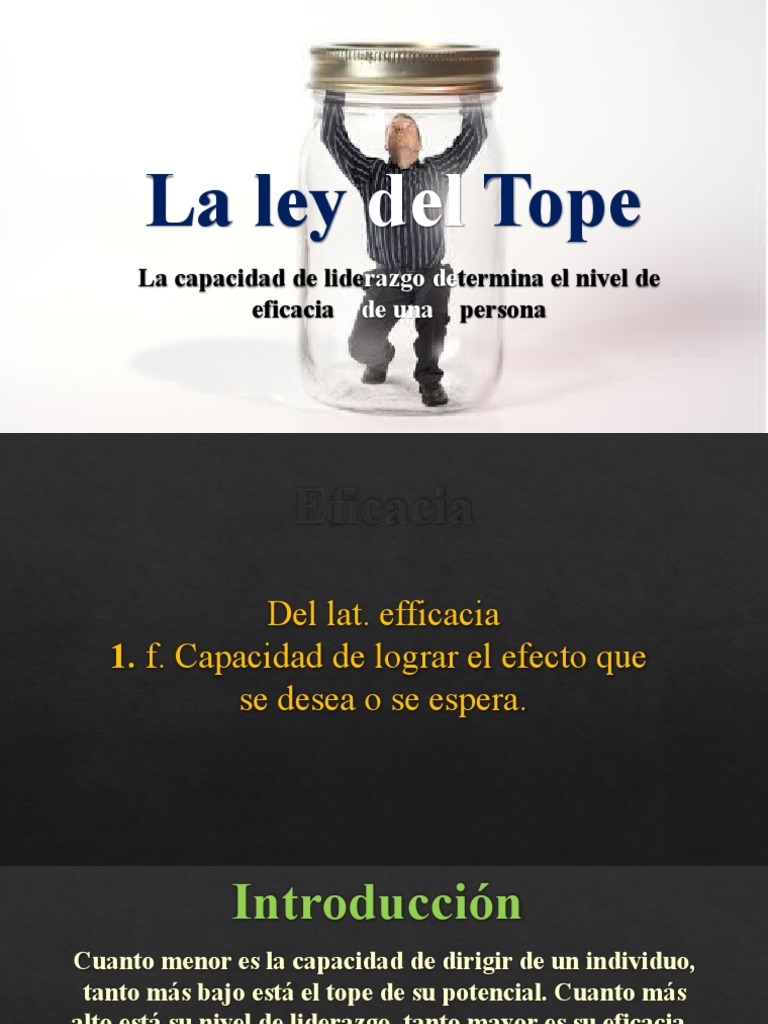 La Ley Del Tope | PDF | Mc Donald's | Liderazgo