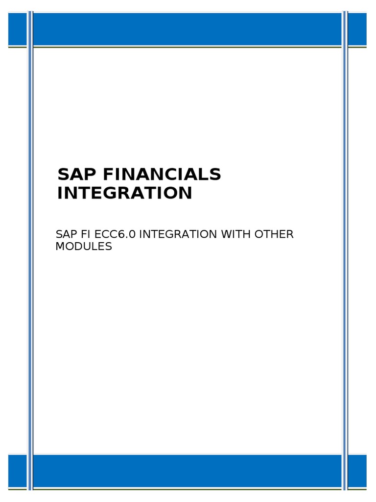 SAP FI Integration Guide | PDF