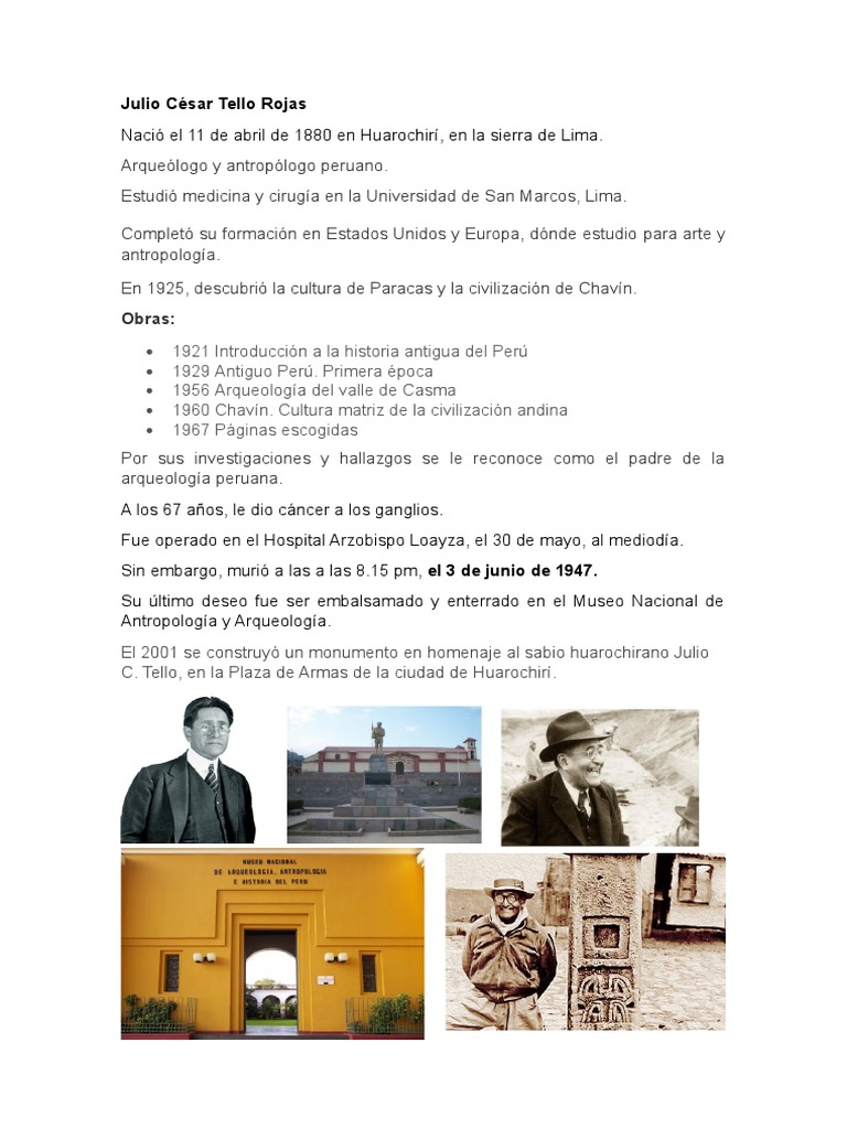 Julio César Tello Rojas | PDF