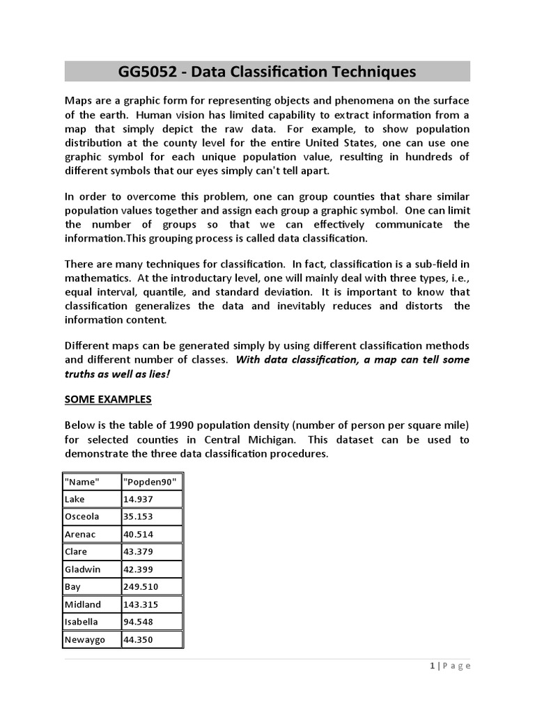 Data Classification Tutorial 2014 Pdf Standard Deviation