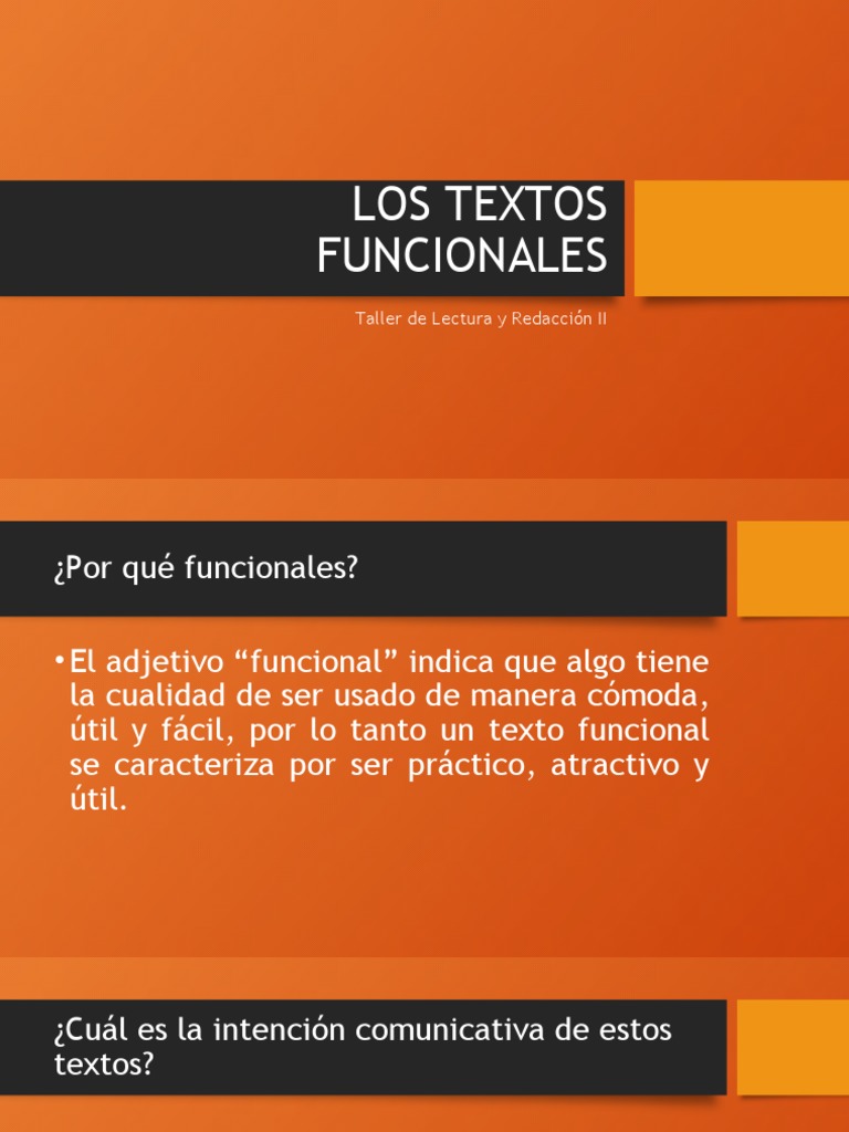 Los Textos Funcionales | PDF