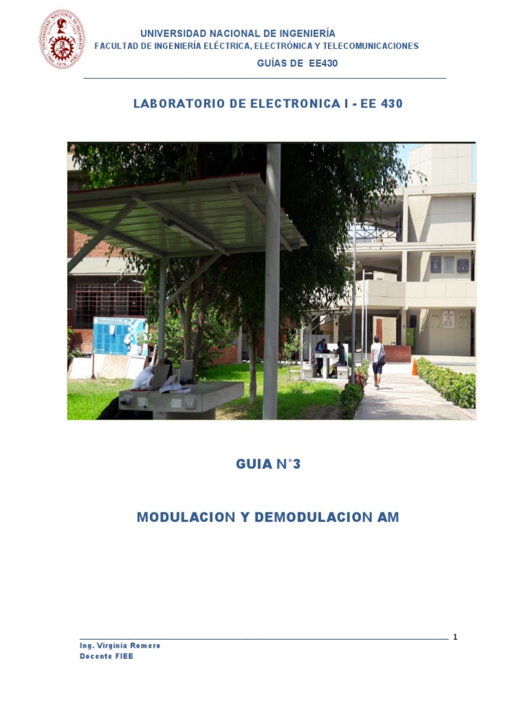 Guía de Laboratorio: Modulación AM | PDF | Modulación | Frecuencia