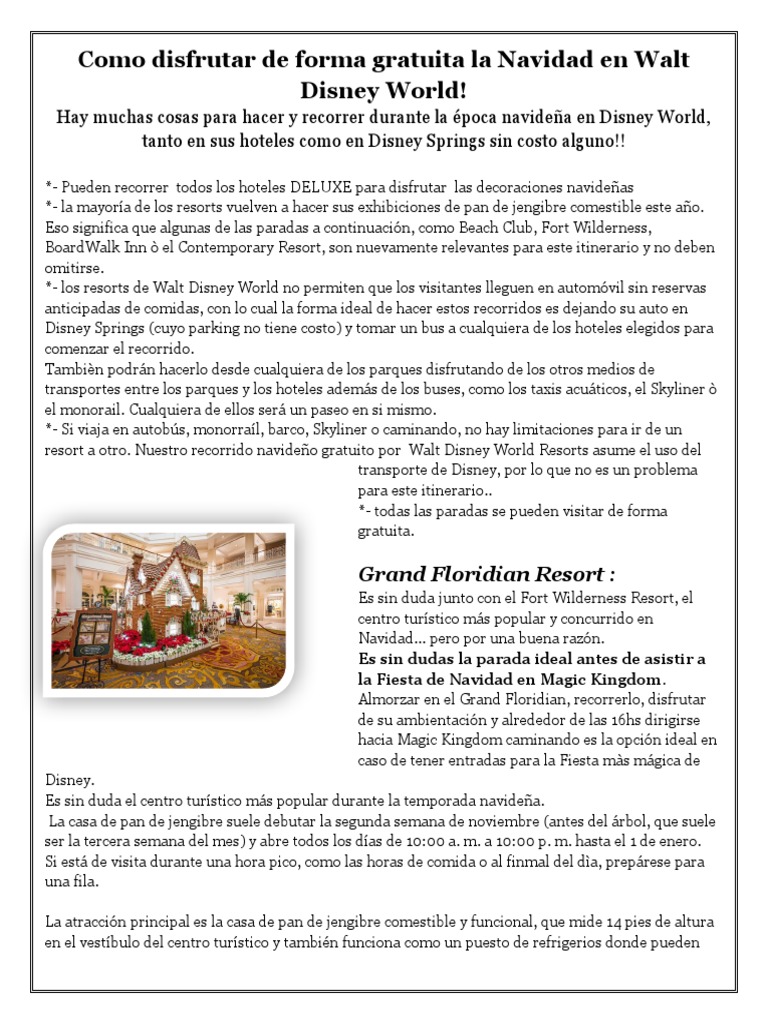 Navidad en Walt Disney World | PDF | El mundo de Walt Disney