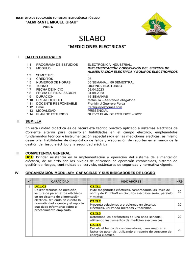 SILABO | PDF