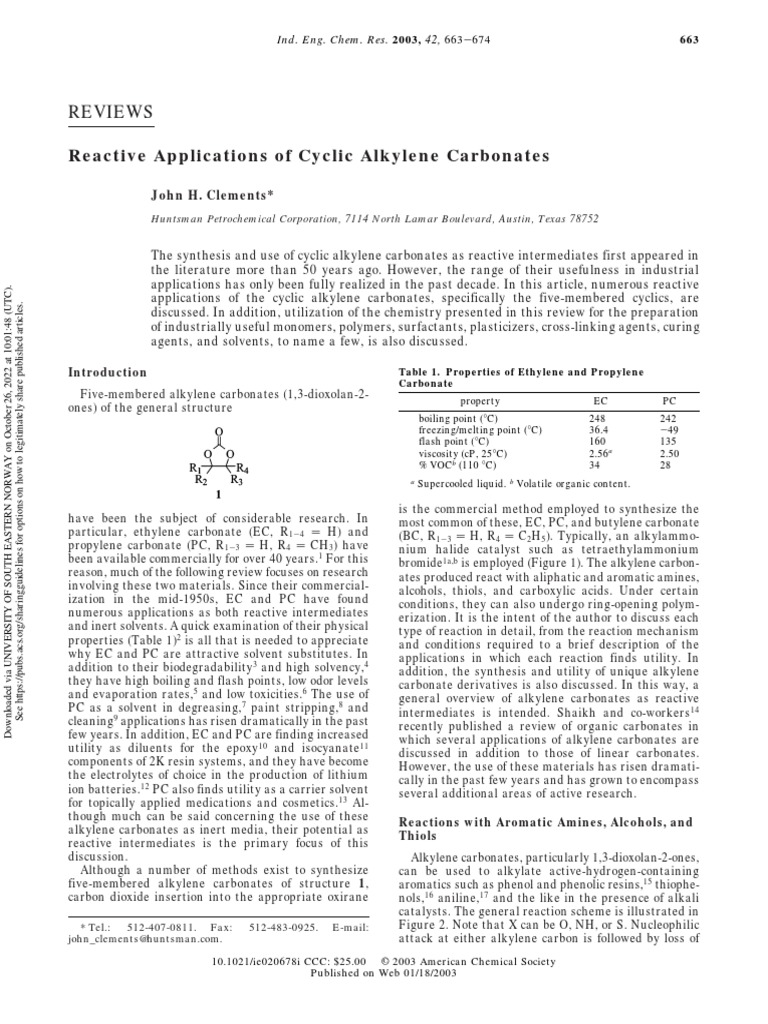 2003 - Clements - Review-Reactive Applications of Cyclic Alkylene ...