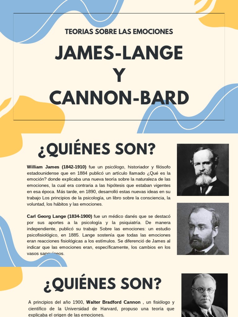 Teoria James-Lange | PDF | Las emociones | Ciencias del comportamiento