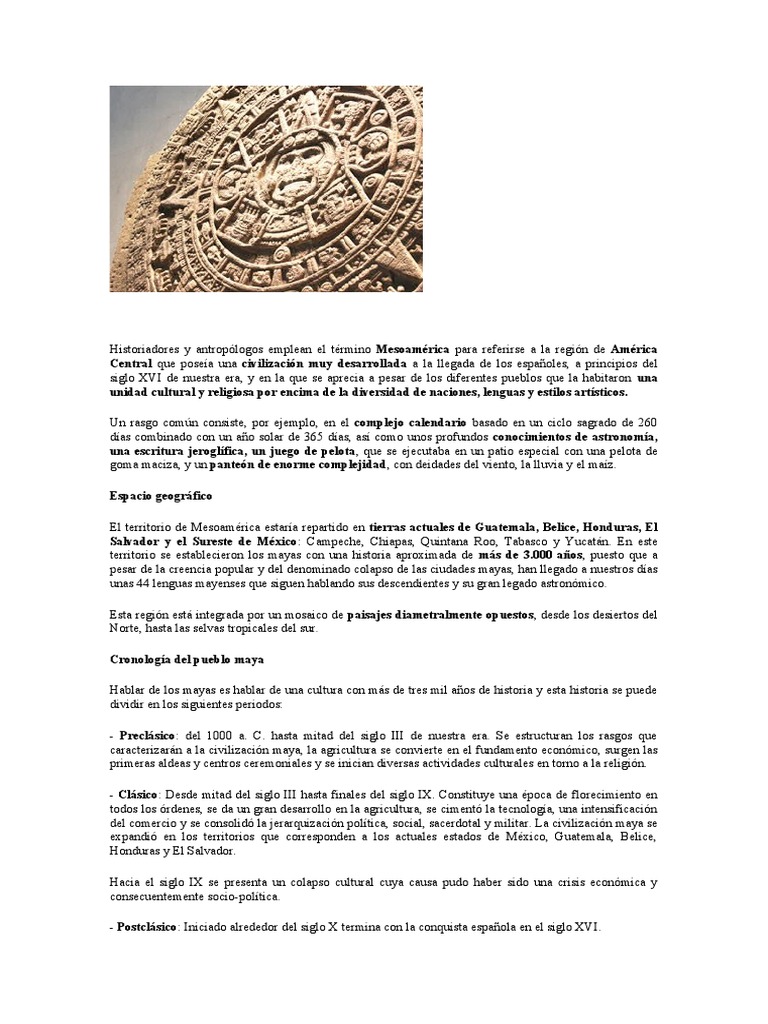 Cultura Maya | PDF | Civilización maya | Mesoamérica