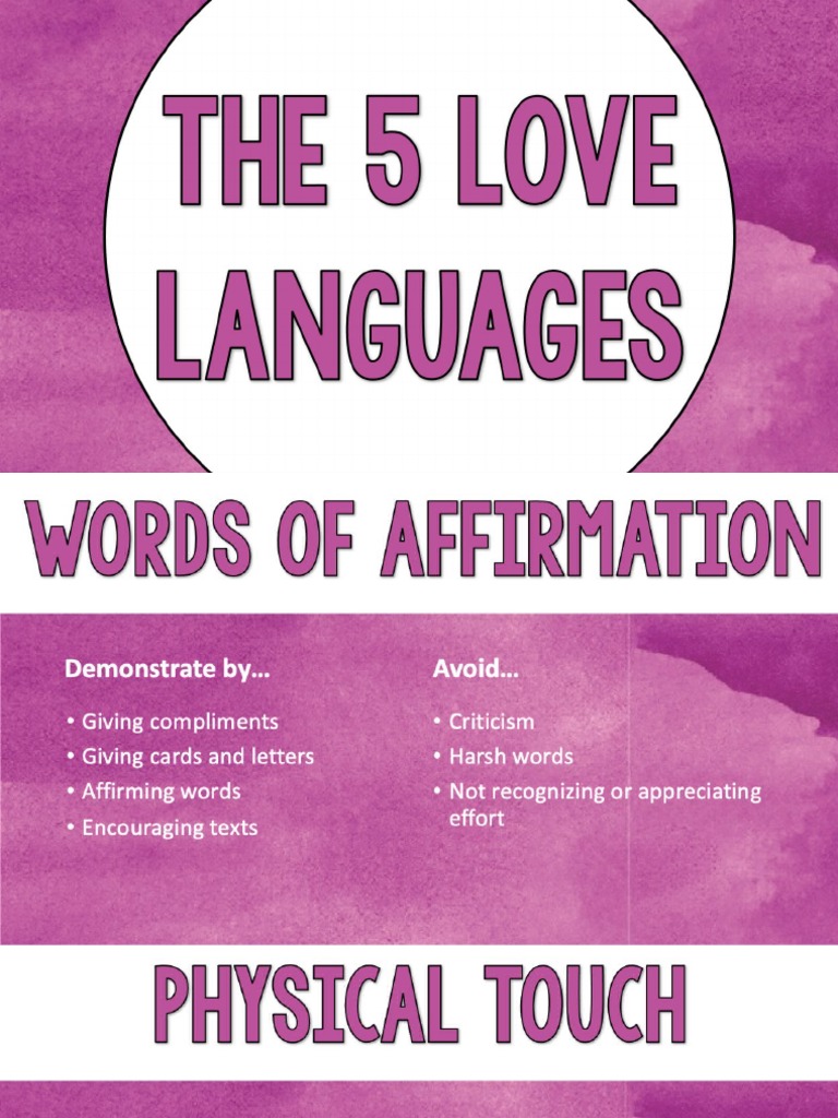 Understanding the 5 Love Languages | PDF | Self-Improvement