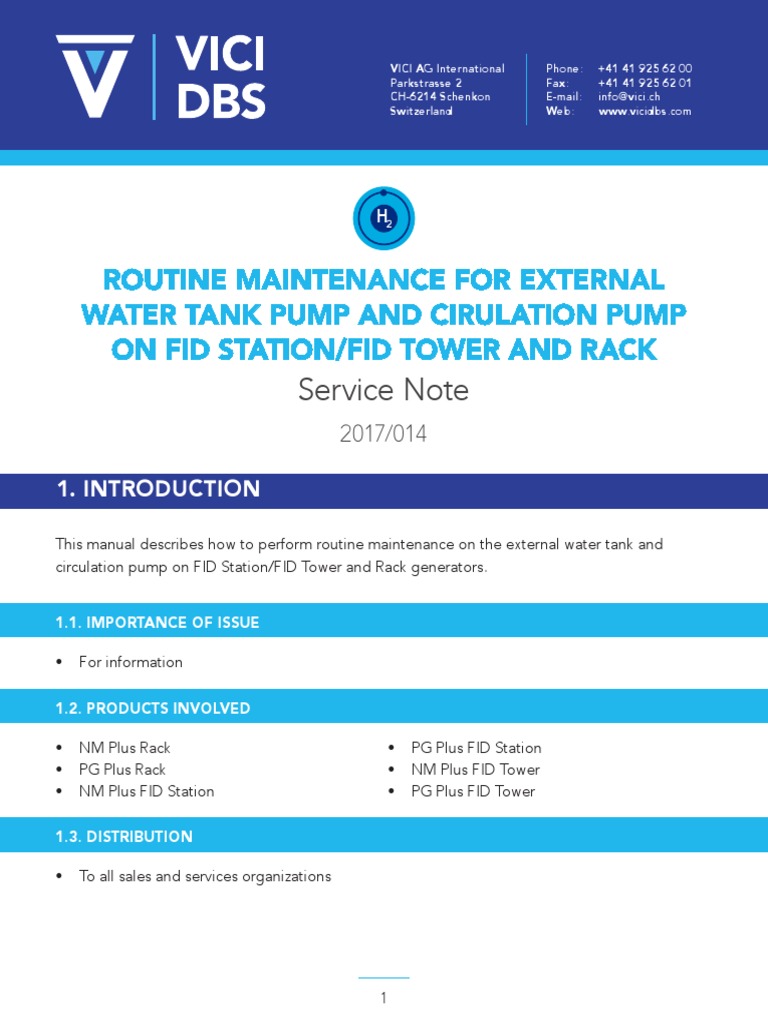 Routine Maintenance For External Water Tank Pump and Circulation Pump ...