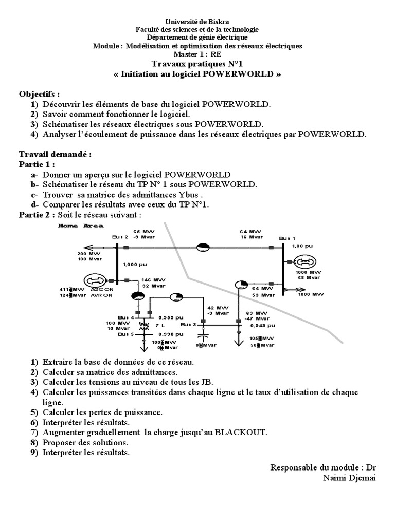 TP 2 Master RE | PDF | Informatique | Électricité