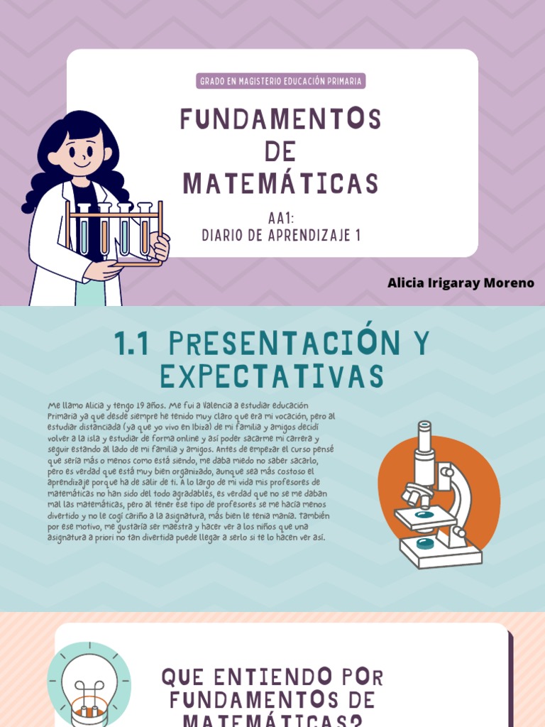 Fundamentos de Matemáticas | PDF | Salón de clases | Educación primaria