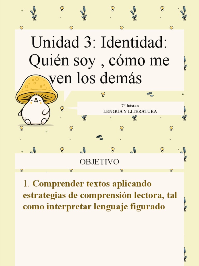 Lenguaje 7° - Unidad 3 | PDF | Comprensión lectora