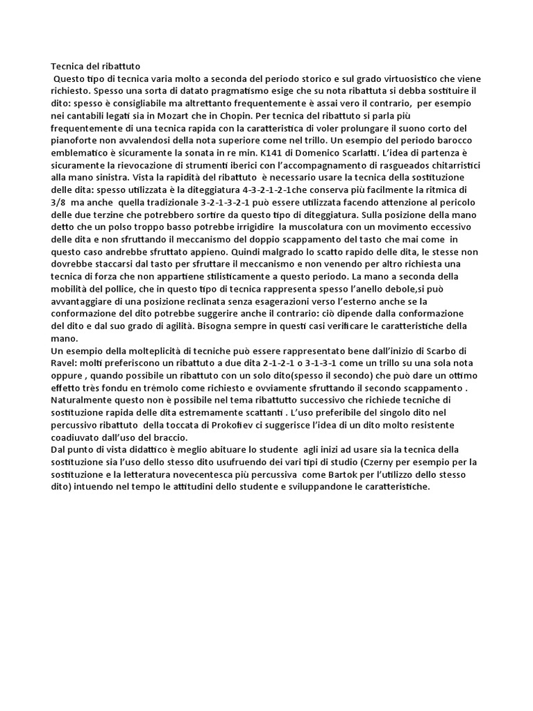 Tecnica Del Ribattuto | PDF