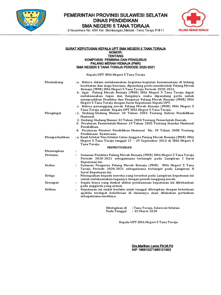 SK Smanel PMR | PDF | Ilmu Sosial | Kesehatan Holistik