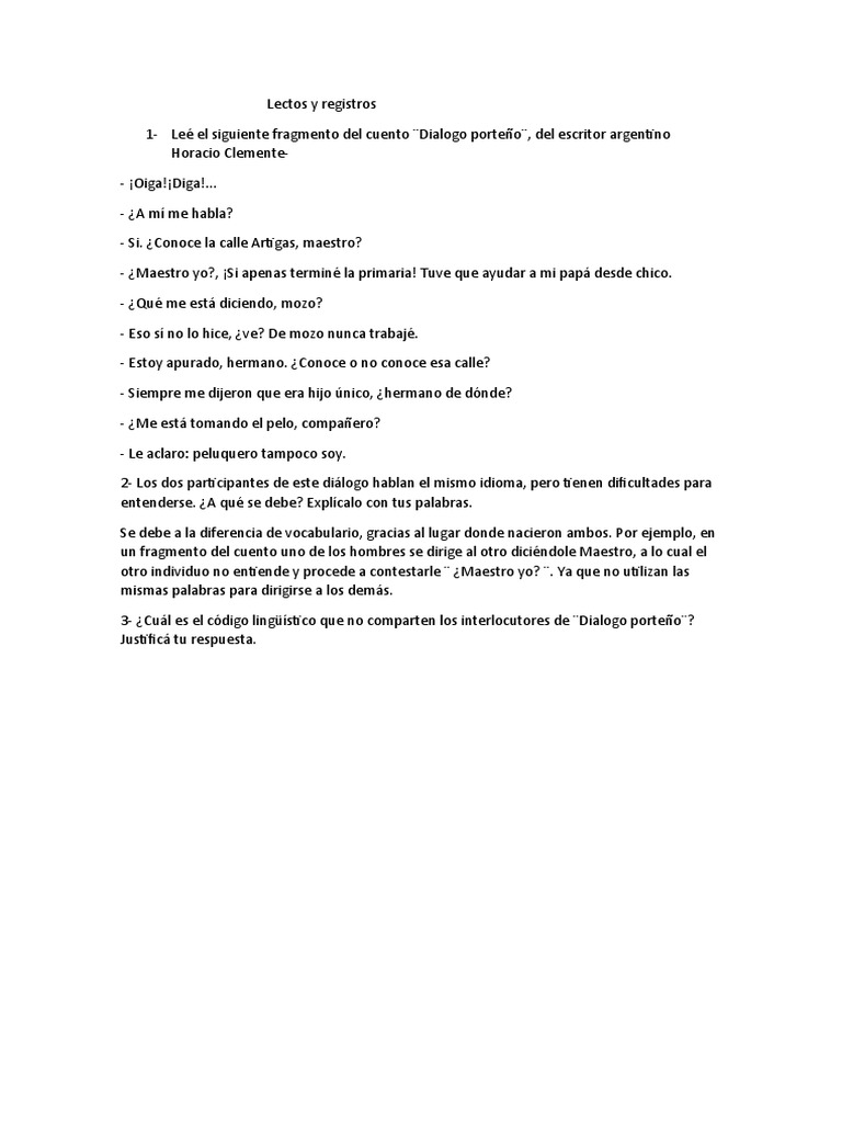 Lectos y Registros | PDF