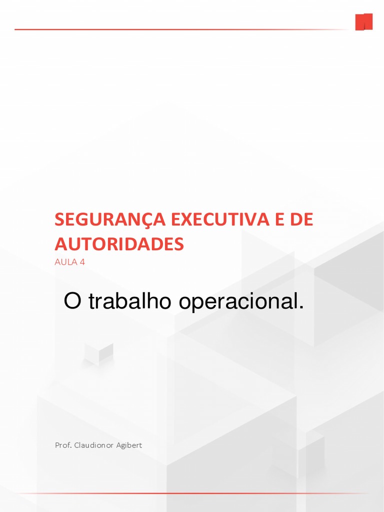 AULA 4-O Trabalho Operacional. | Download grátis PDF | Polícia ...
