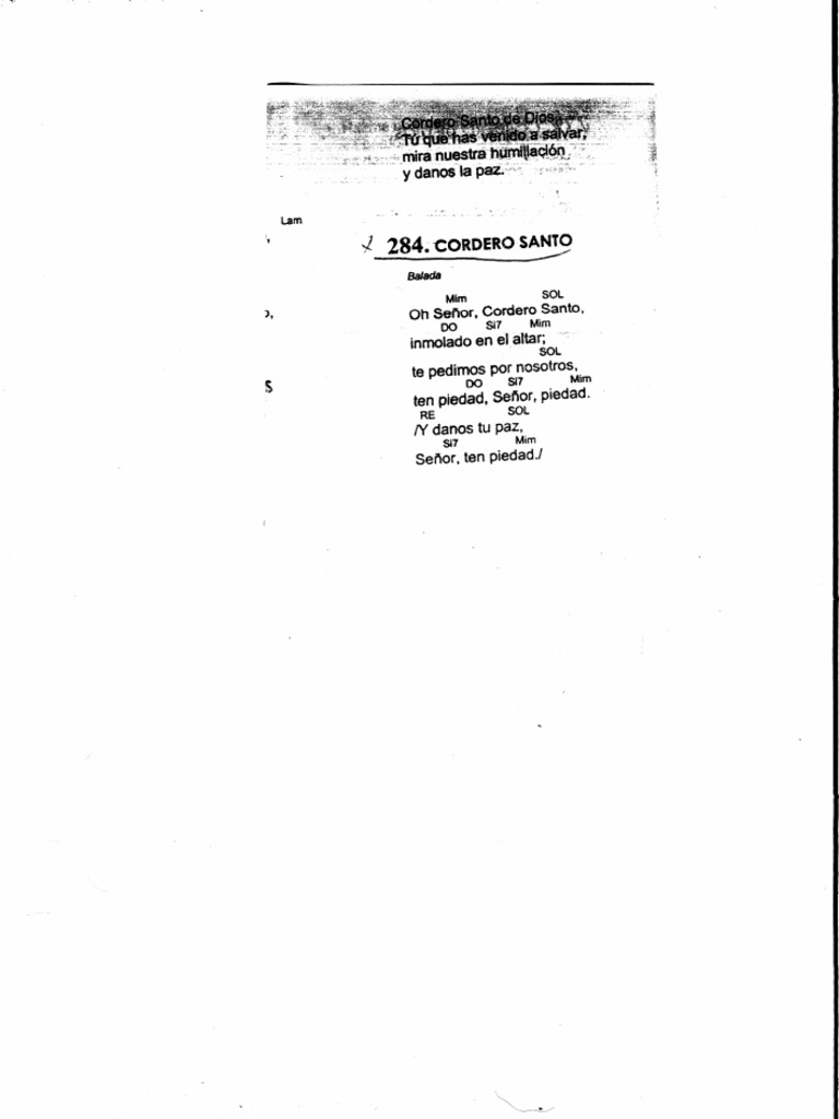 PDF Cordero Santo - Notas | PDF