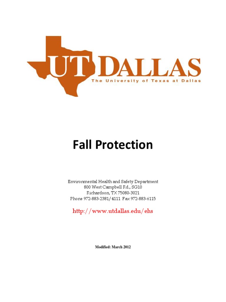 Fall Protection Plan Template Download | PDF | Hazards | Workplace