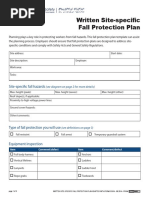 Fall Protection Plan Template | PDF | Safety