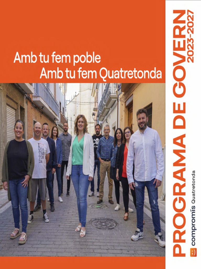 Programa COMPROMÍS Quatretonda 2023-2027 | PDF