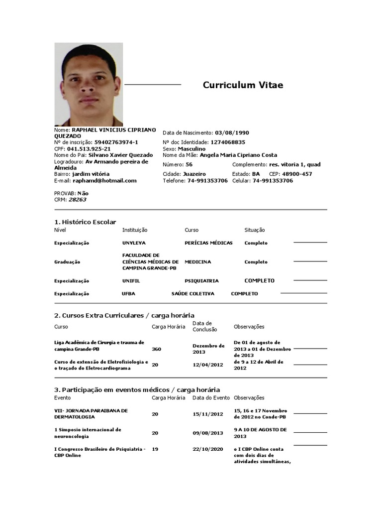 Curriculum Atualizado 2021 | PDF