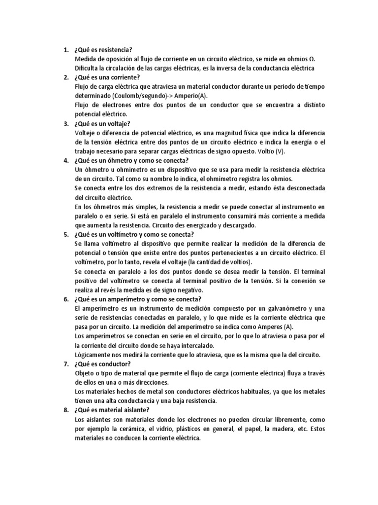 Investigacion Lb2 | PDF | voltaje | Corriente eléctrica