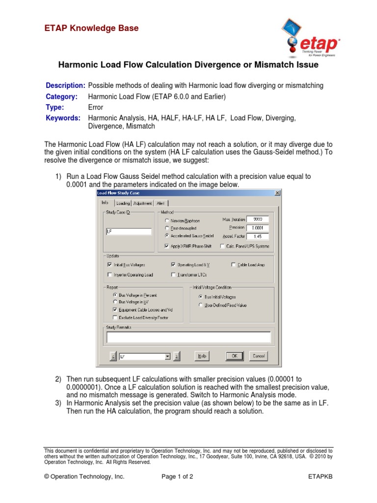 Harmonic Load Flow Calculation Divergence or Mismatch Issue | PDF | Computer Programming ...