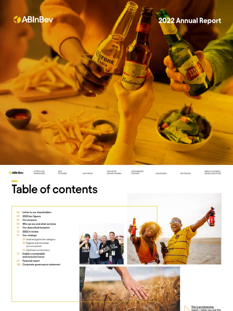 AB InBev 2022 Annual Report FINAL Min | PDF | Sustainability | Brand