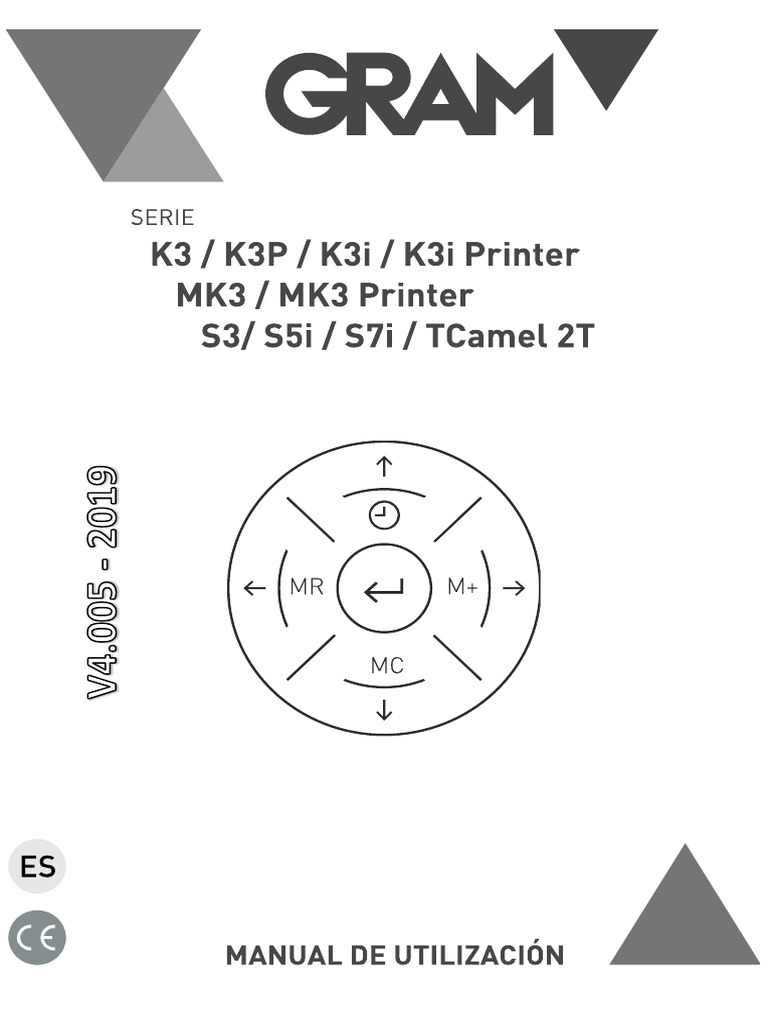 Manual Bascula Gram K3-V4.00x - ESP | PDF | Balanza | Teclado