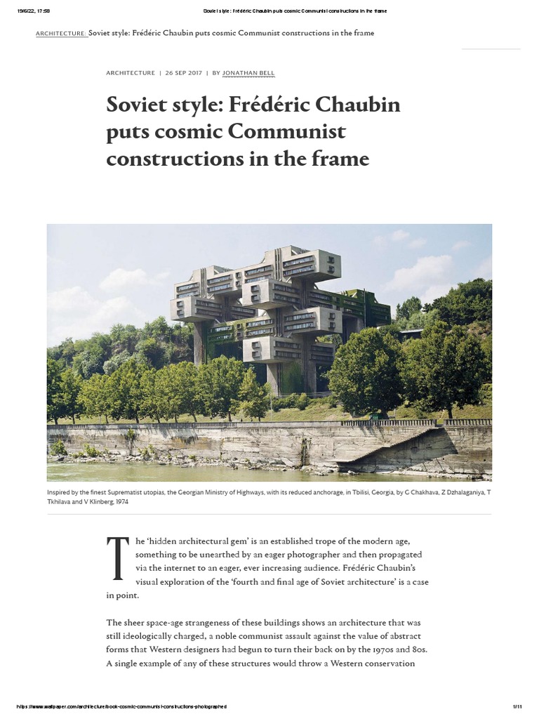ARQUITECTURA SOVIÉTICA - Frédéric Chaubin Puts Cosmic Communist ...