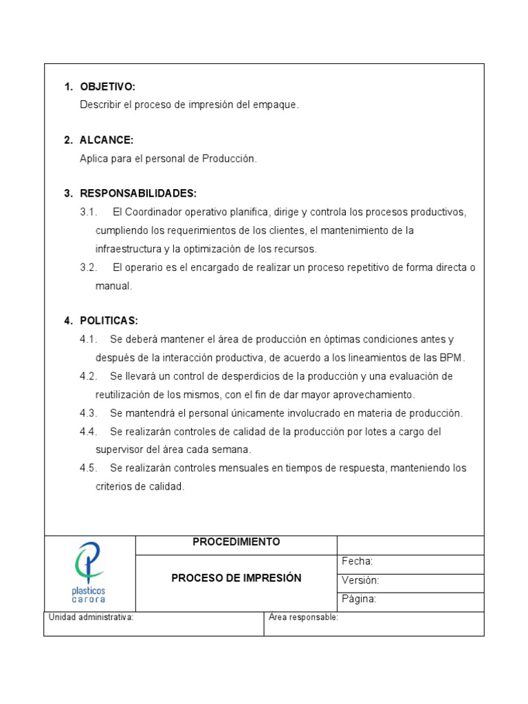 ! Manual de Produccion IMPRESION | PDF