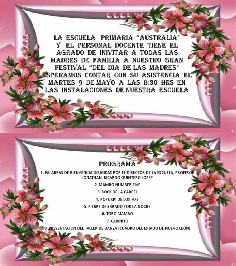 Dia De Las Madres Pdf