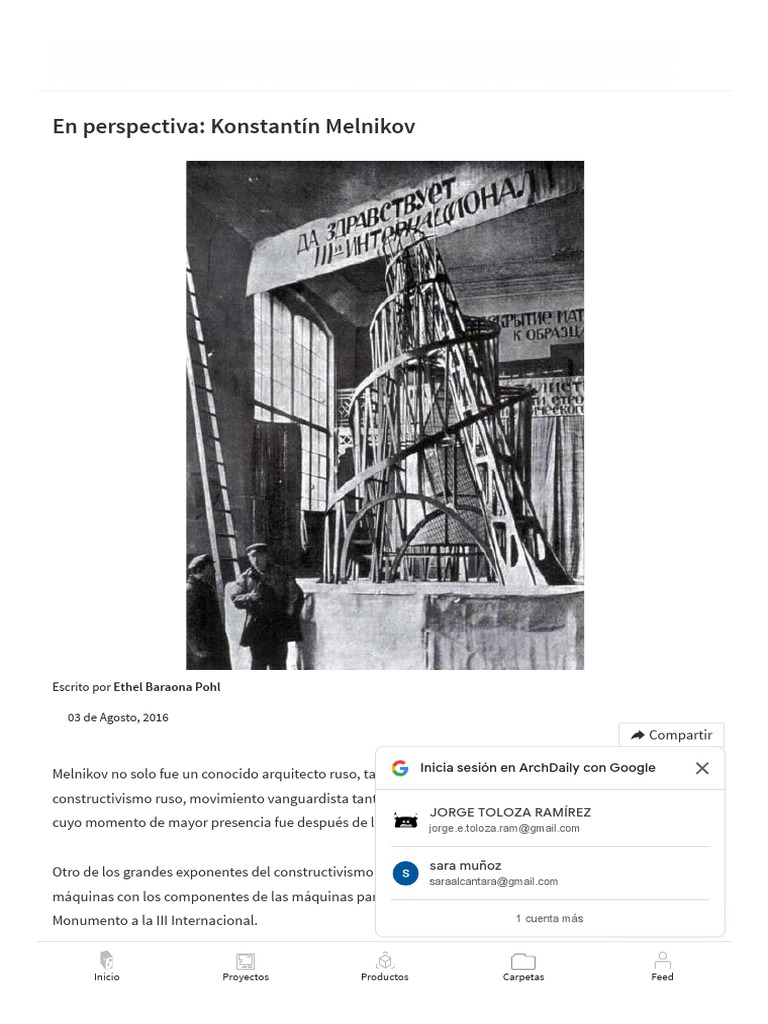 Melnikov y el Constructivismo Ruso | PDF | Estética