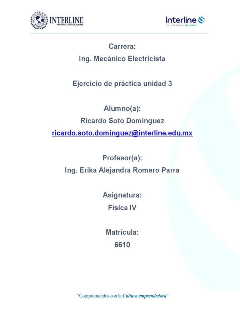 Ejercicio de Practica Uni3 | PDF