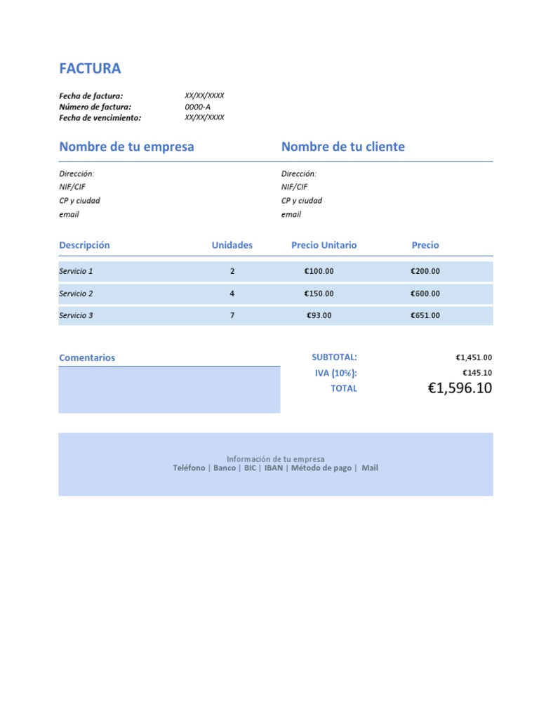 factura-hotel-excel-Spain | PDF