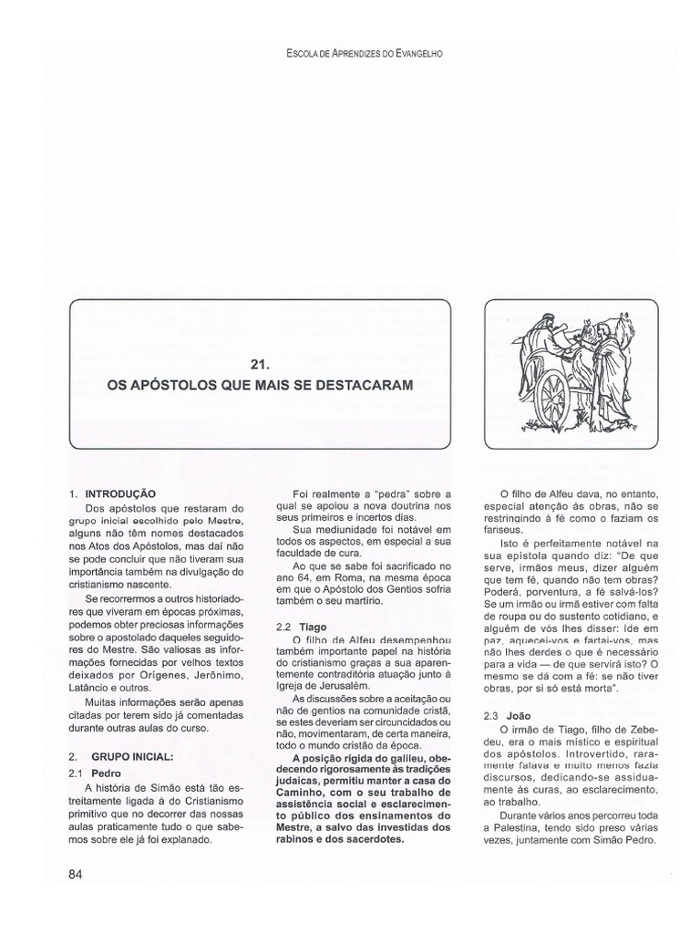 EAE - Apostolos Que Mais Se Destacaram | PDF