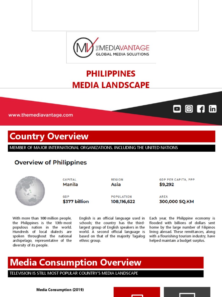 Philippines Media Landscape | PDF | Philippines | Mass Media