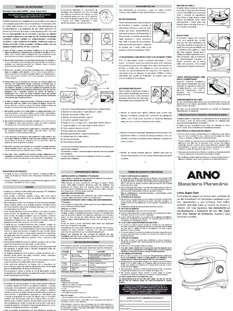 Manual Arno IFU KM00 | PDF