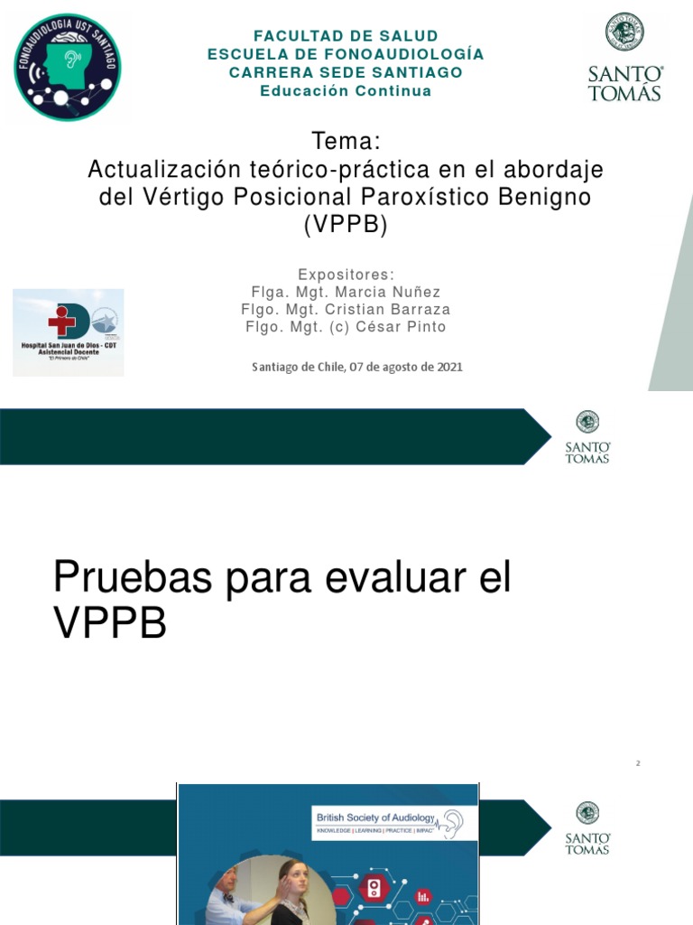 3. Evaluación Del VPPB | PDF | Medicina CLINICA | Otología