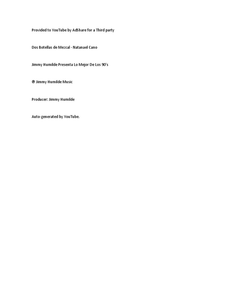 Provided To YouTube by AdShare For A Third Party | PDF