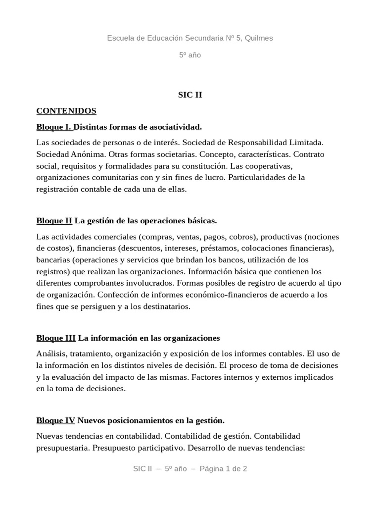 5to Sic II | PDF