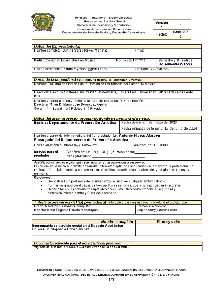 Formato 1 | PDF | México | Universidad
