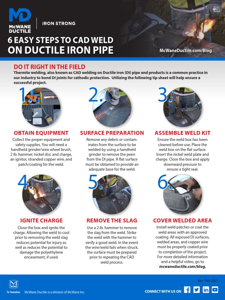 Cad Welding Tip Sheet Pdf Construction Welding