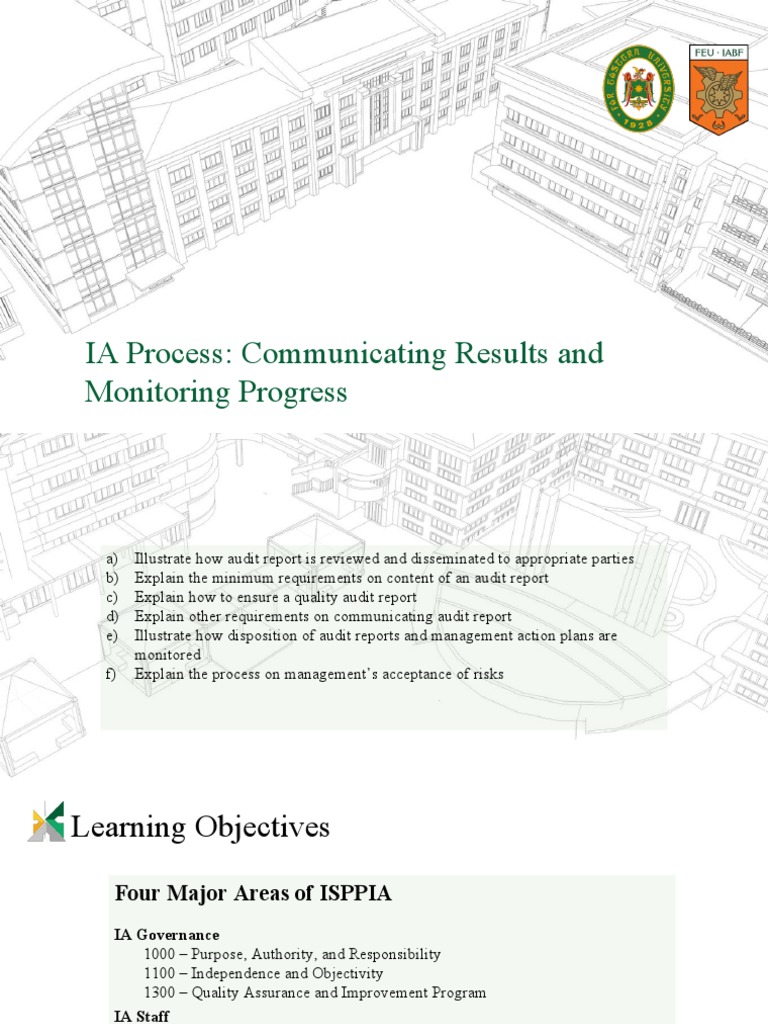 Module 6 - IA Process Communicating Results and Monitoring Progress | PDF