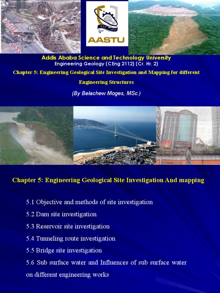 Chapter 5 Engineering Geology | PDF | Dam | Tunnel