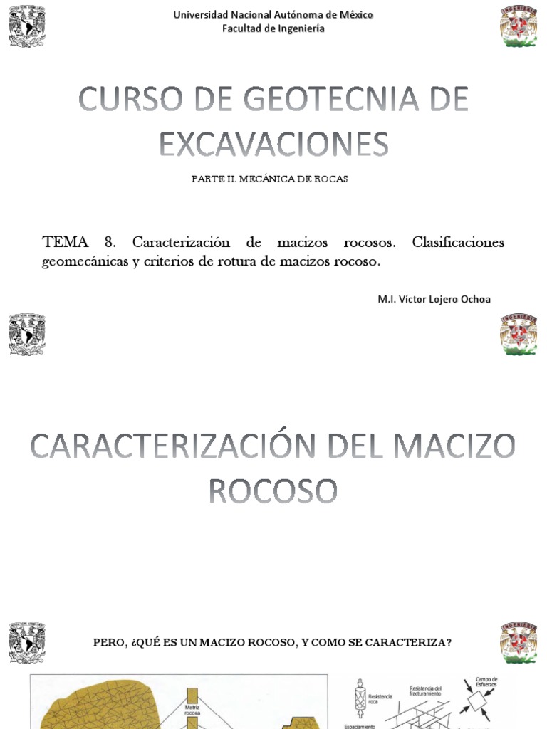 Caracterización de Macizos Rocosos | PDF | Método de elementos finitos ...