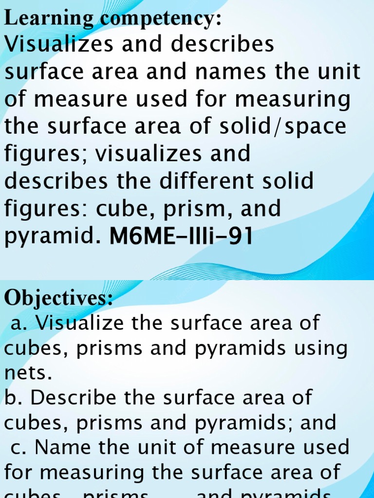 mATH 6 Q3 W8 Day 1 | PDF | Area | Geometry