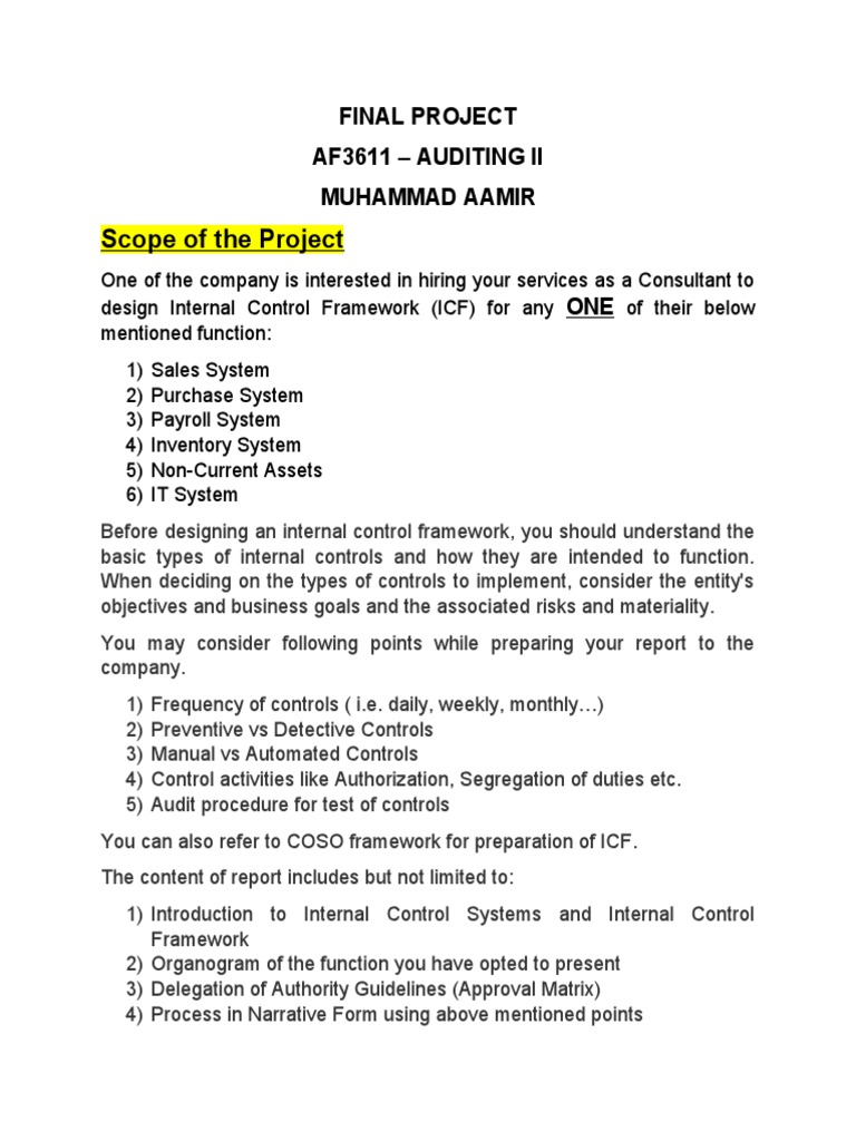 Final Project Auditing II | PDF