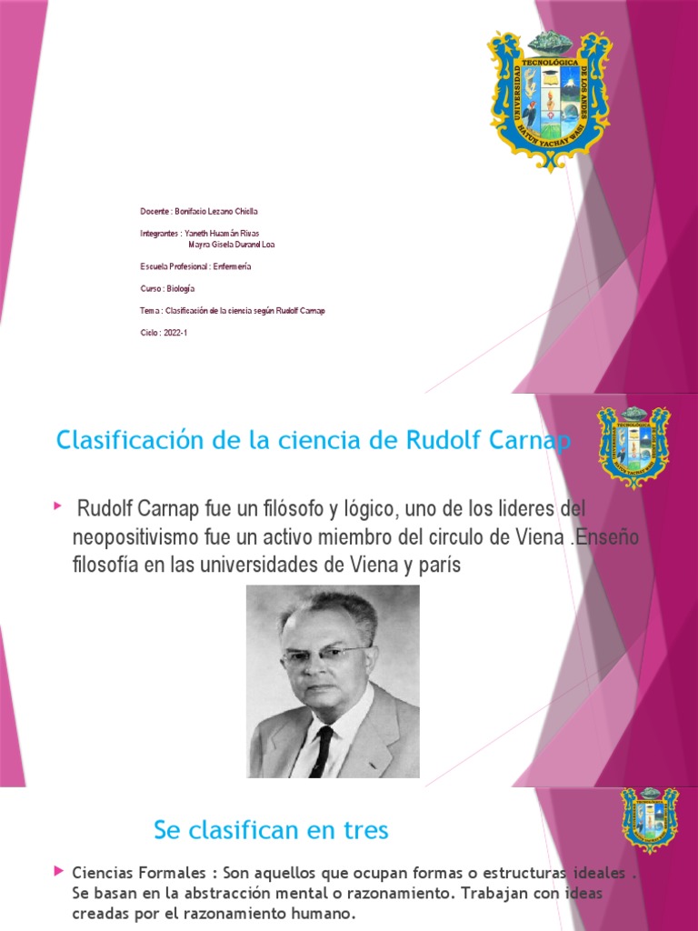 Clasificación de la Ciencia según Carnap | PDF | Ciencias sociales